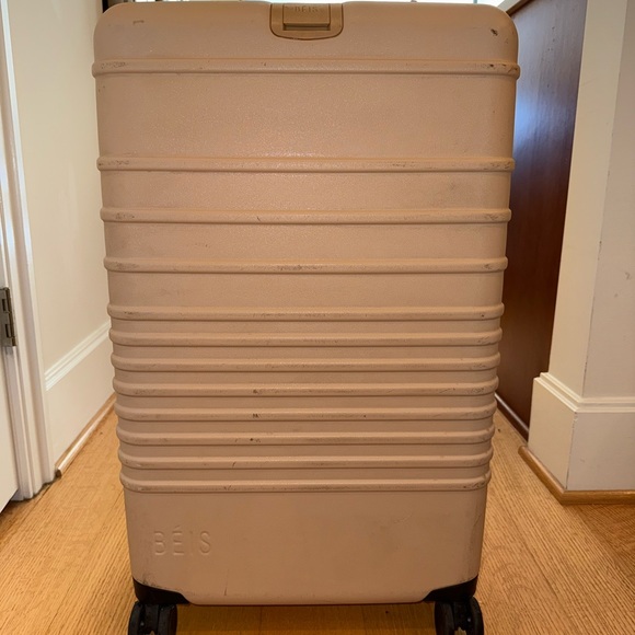 BEIS | Bags | Beis Beige Medium Carry On Luggage | Poshmark